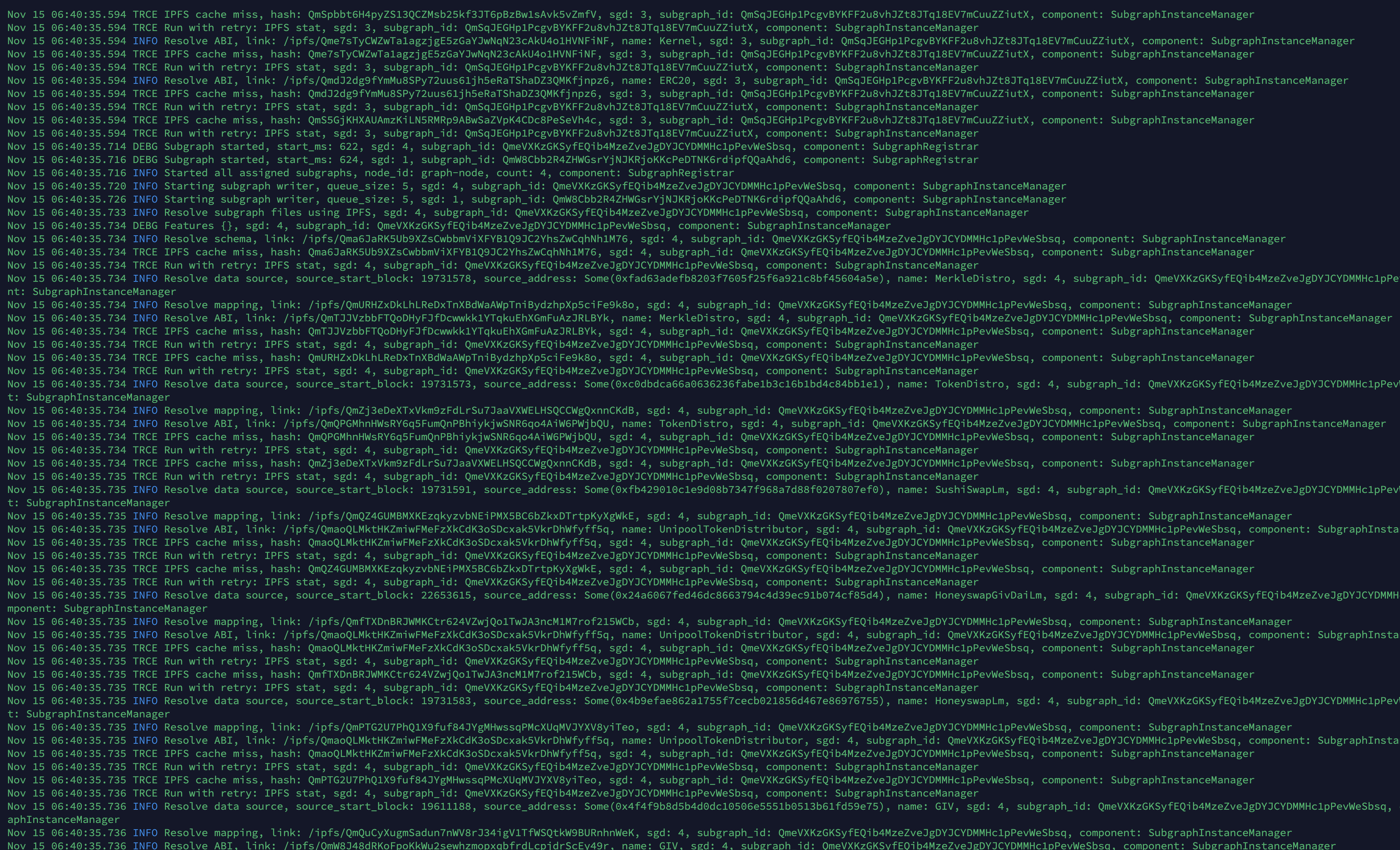 [v0.28.2] graph-node Failed to resolve POI (E067) · Issue #4172 · graphprotocol/graph-node · GitHub