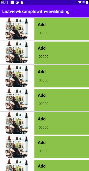 GitHub - ilil1/listviewexamplewithviewbinding: 리스트뷰에 뷰홀더 기능을 viewBinding을 사용하여 구현하였습니다.