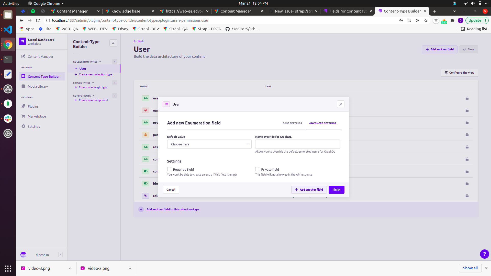 Unique option for Enumeration field · Issue #12998 · strapi/strapi · GitHub