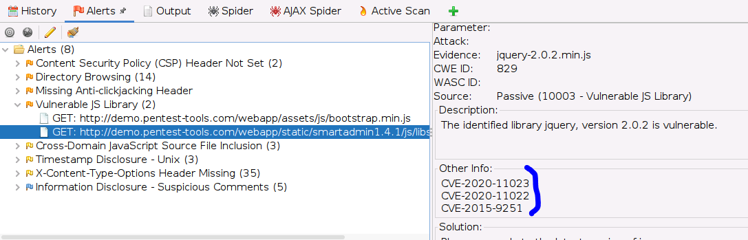 Include Other Info per Alert instance in reports · Issue #7260 · zaproxy/zaproxy · GitHub