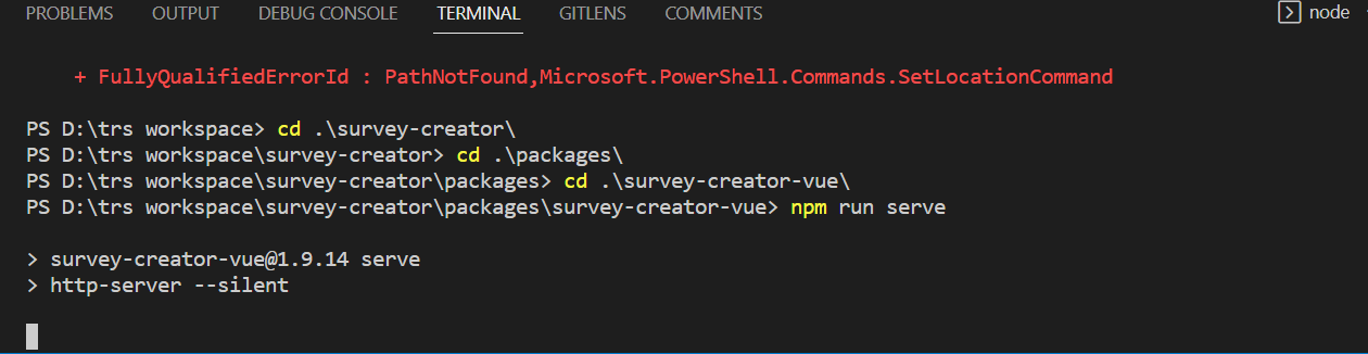 How To Run The Surveyjs Creator Repo · Issue 3223 · Surveyjs Survey