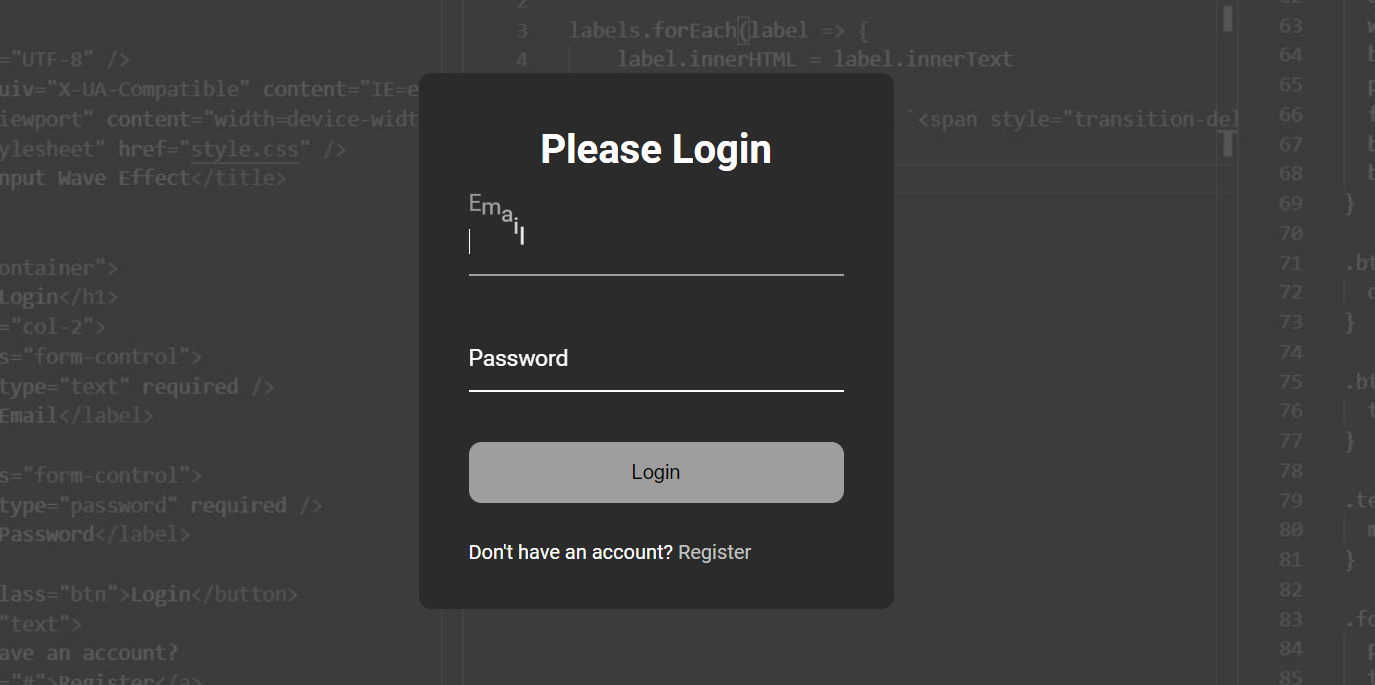 GitHub - utnesz/Form-Wave-Effect