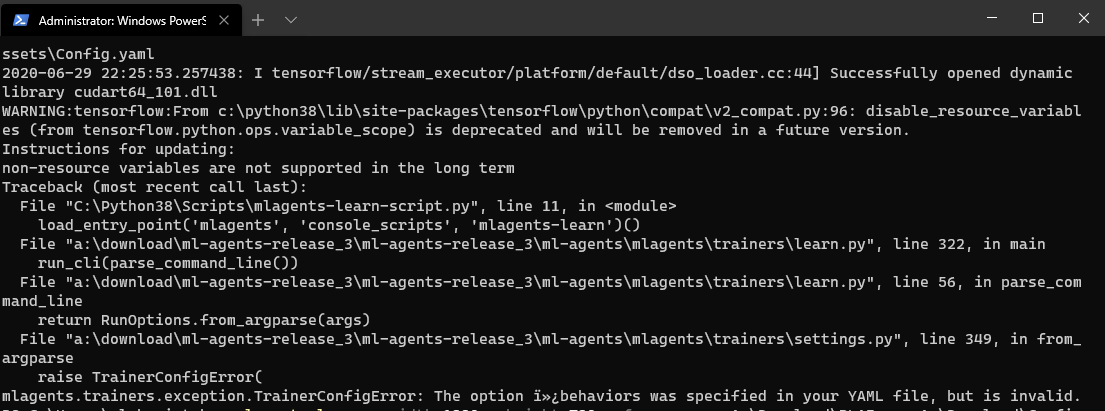 Config YAML Cannot be parsed at all. · Issue #4173 · Unity-Technologies ...