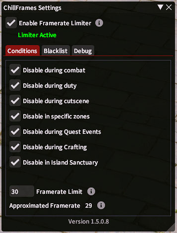 GitHub - MidoriKami/ChillFrames: Damalud FFXIV Plugin to dynamically limit framerate