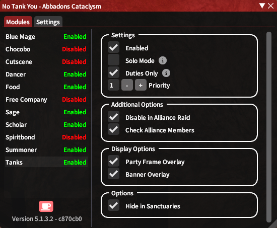 GitHub - MidoriKami/NoTankYou: FFXIV Dalamud Plugin, Shows a "Tank Stance" warning if no tanks ...