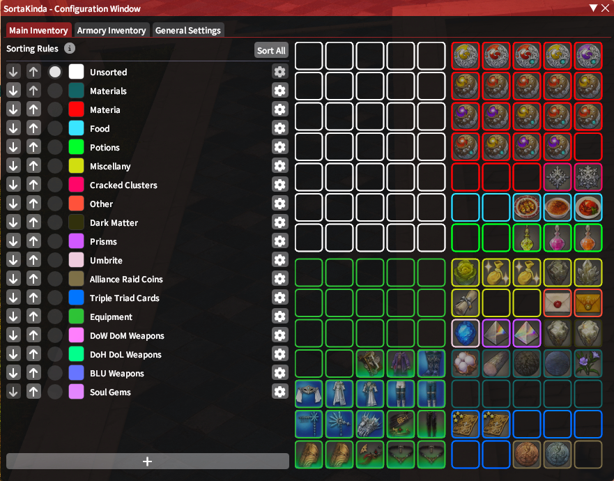 GitHub - MidoriKami/SortaKinda: SortaKinda is a XivLauncher/Dalamud plugin.