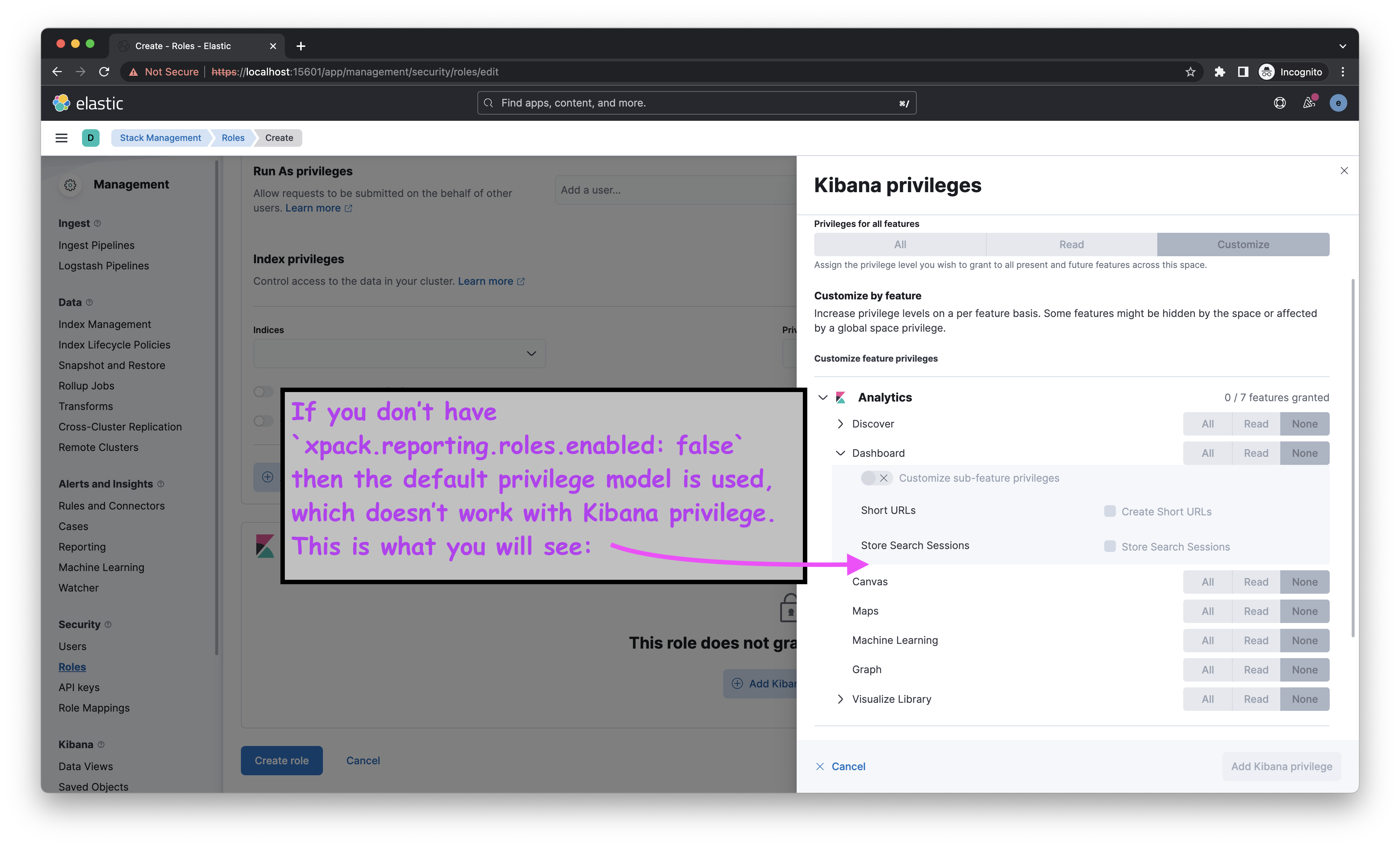 Unable to restrict CSV Download for any Role & User [Security] · Issue #146388 · elastic/kibana ...