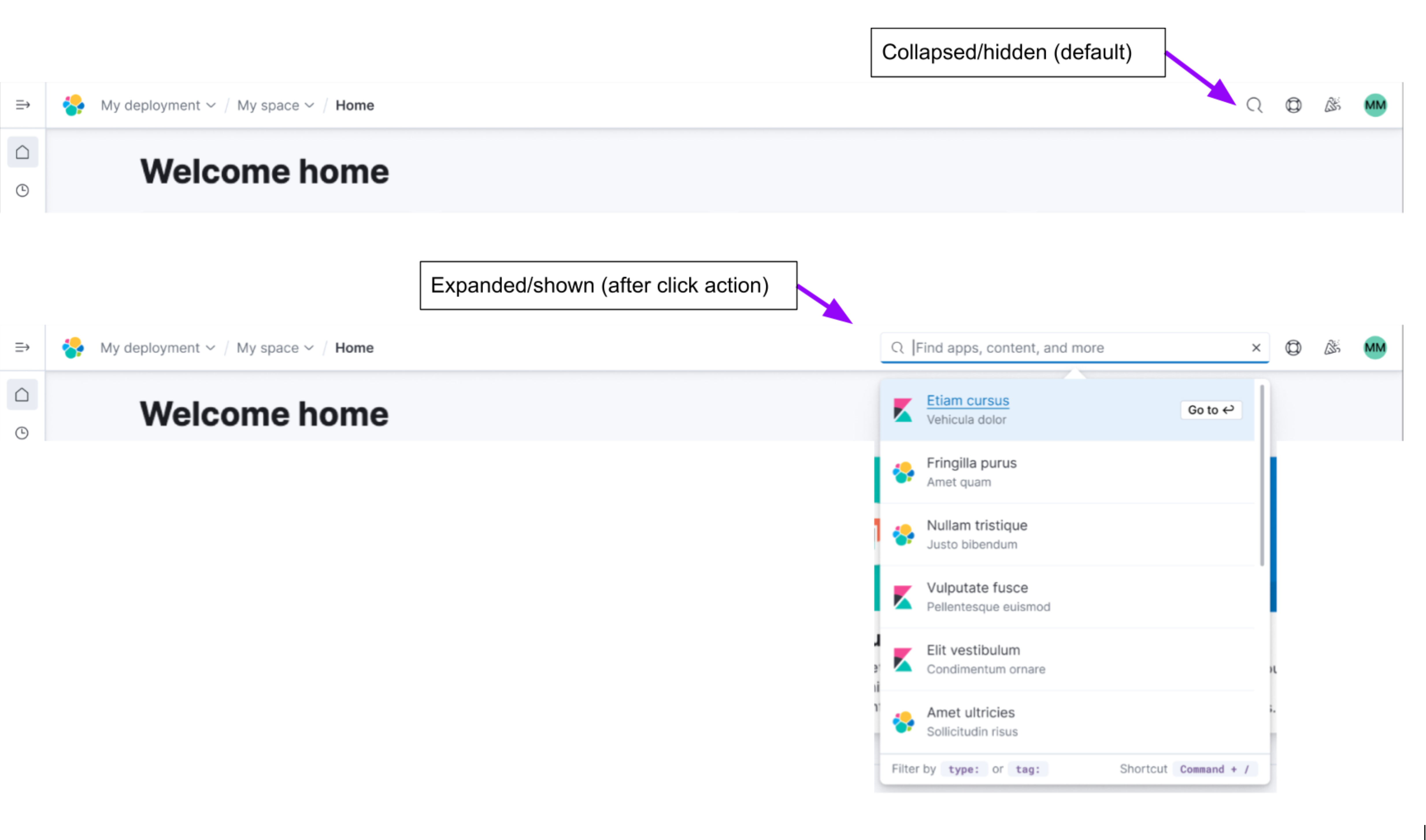 Add Global Search Component To The Serverless Project Header · Issue 158879 · Elastickibana