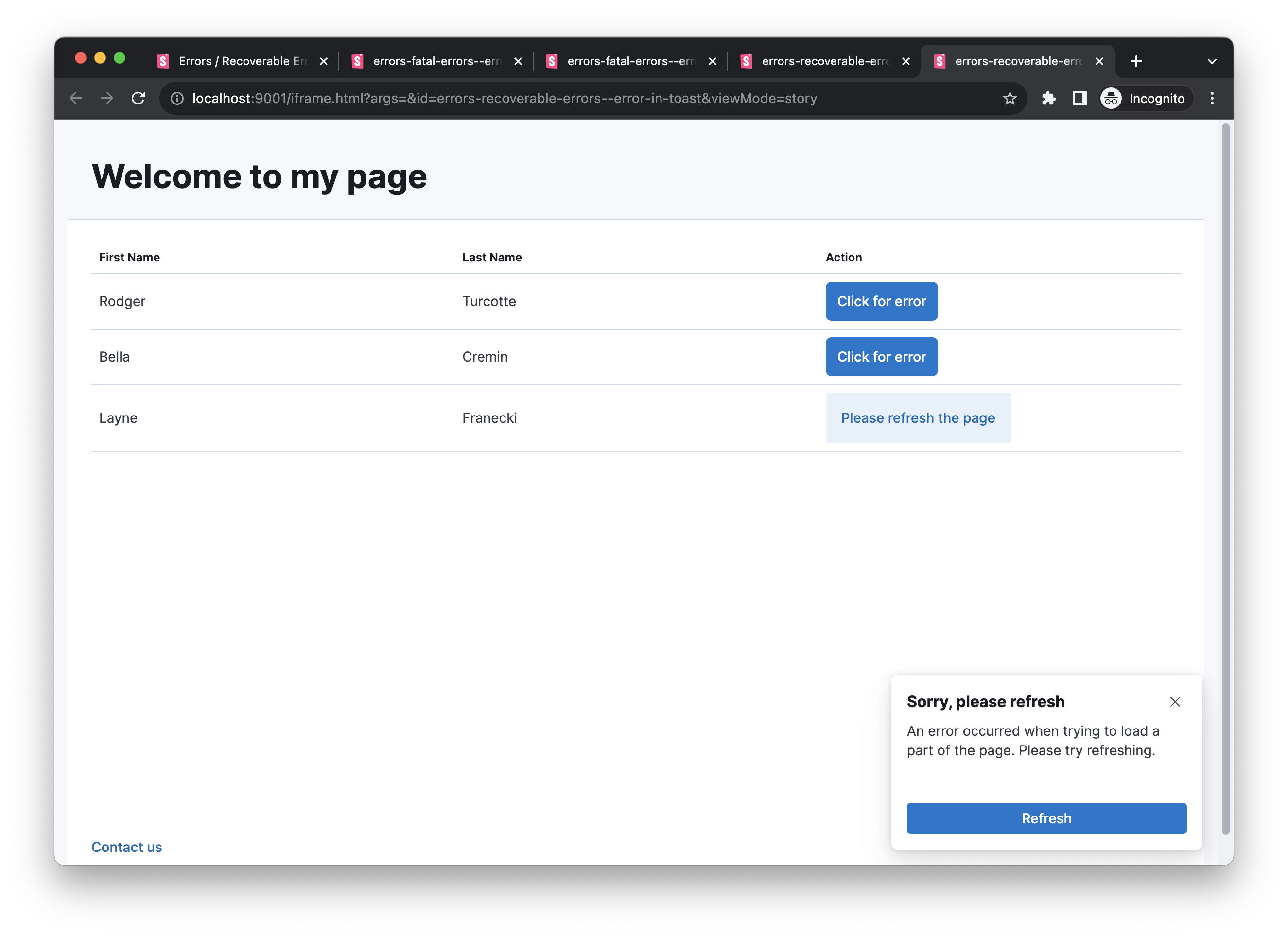 React Error Boundary And Fatal Errors · Issue 166584 · Elastickibana · Github