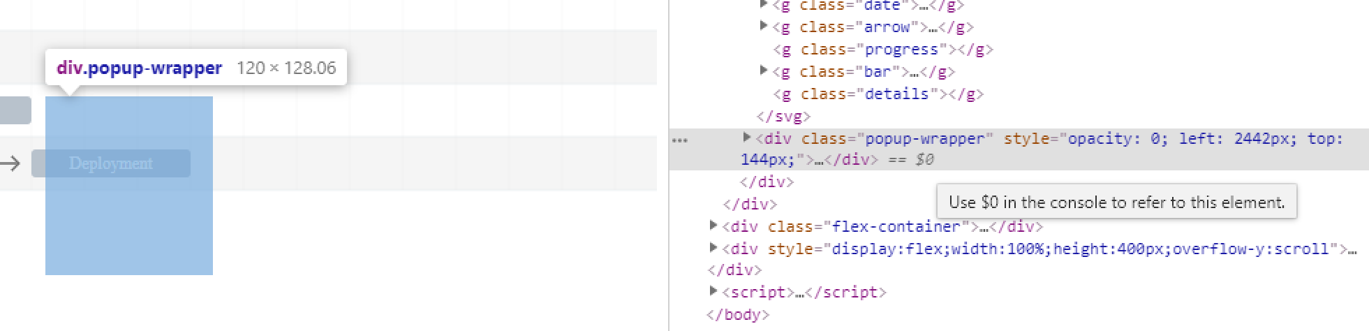 Hiding popup only changes opacity (blocks click functionality) · Issue ...