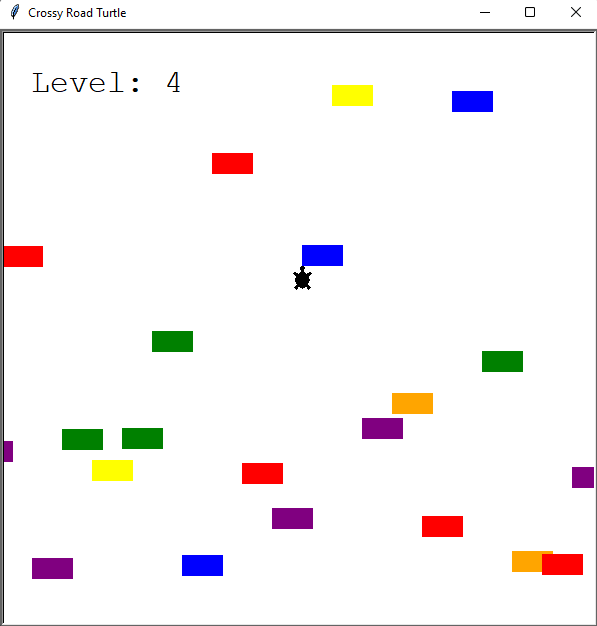 GitHub - Teniola-Malomo/crossy_road_turtle: A road crossing game made using the Turtle and ...