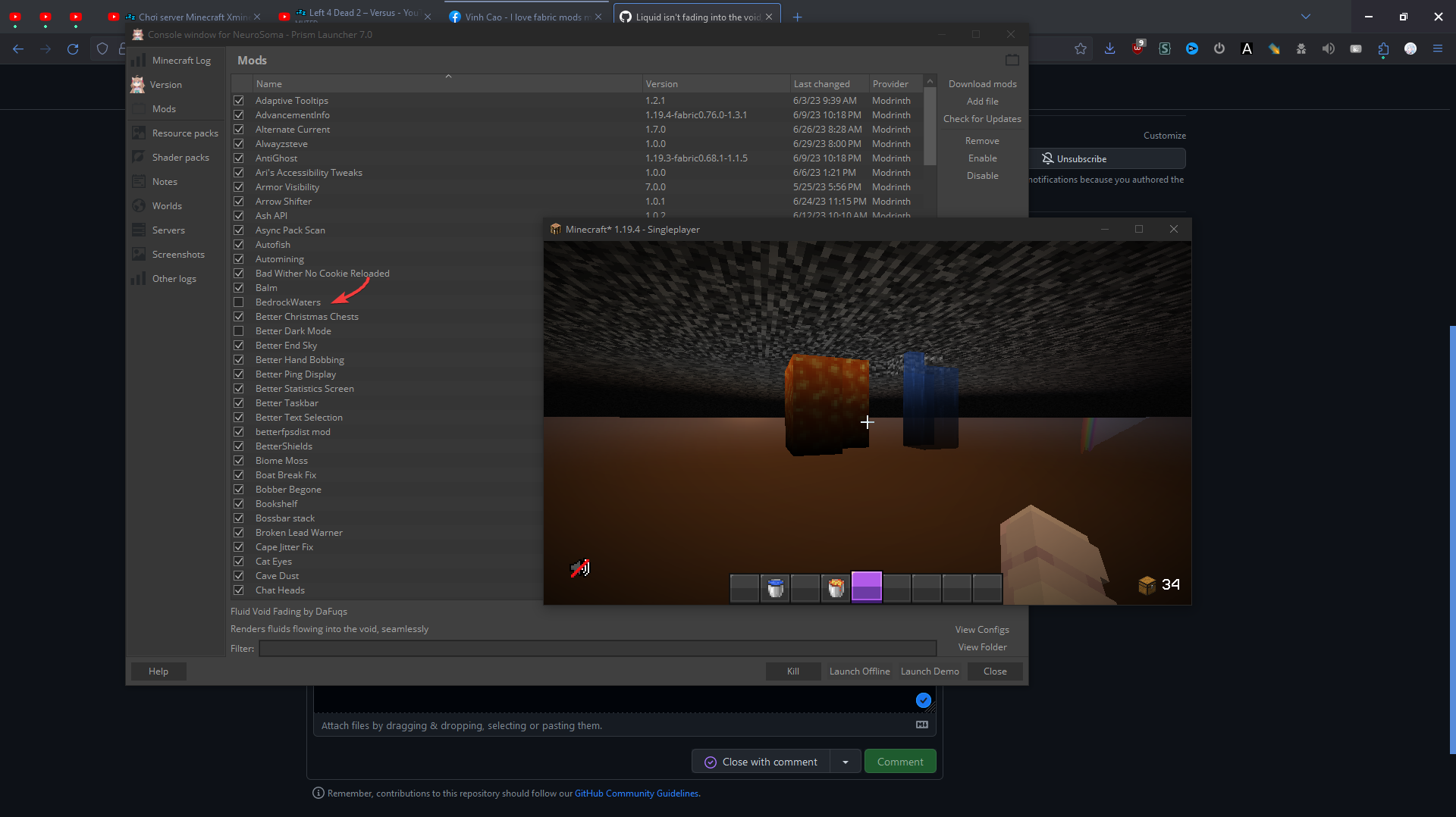 Liquid isn't fading into the void, instead being a fade dark · Issue #5 · DaFuqs/FluidVoidFading ...