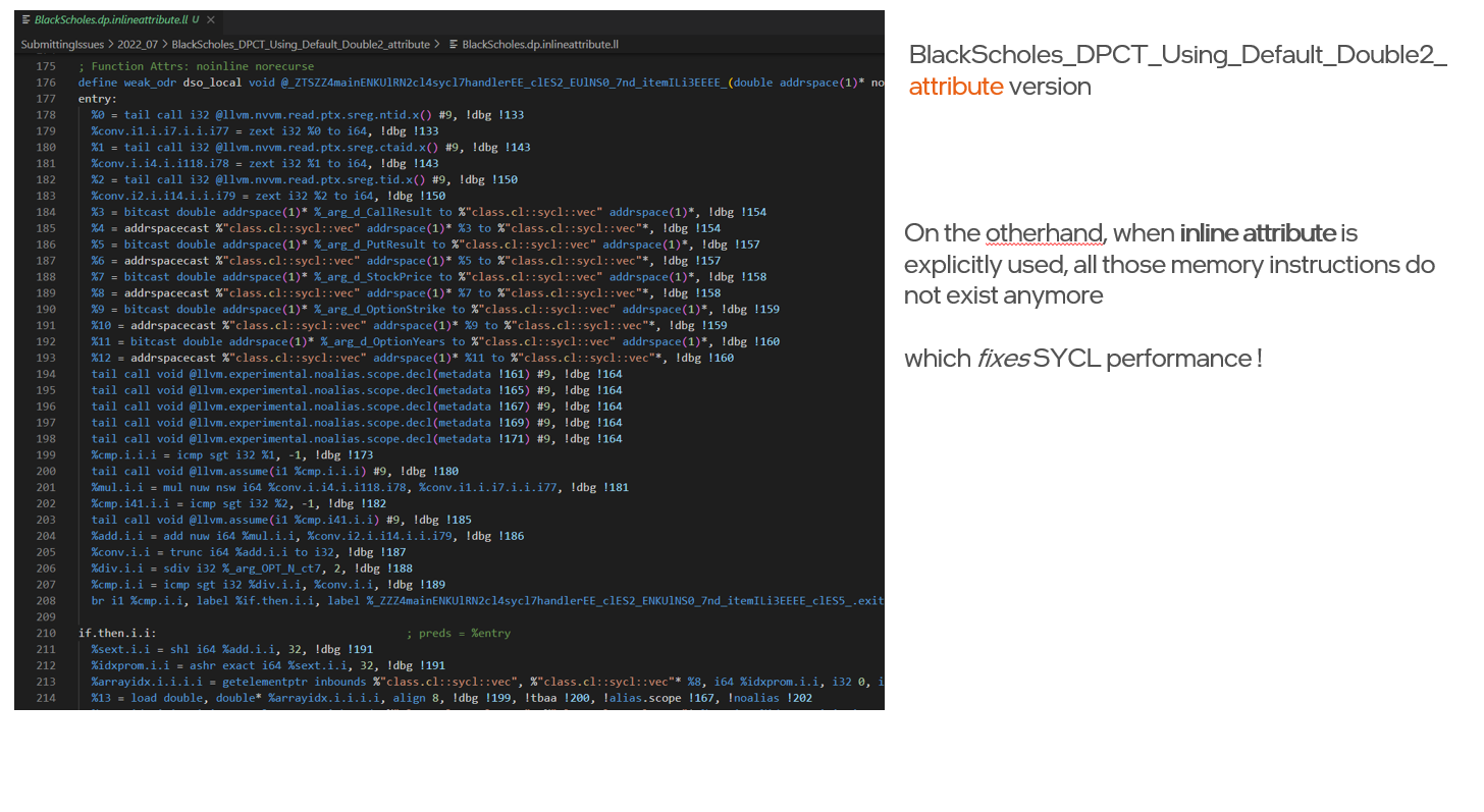Sycldouble2 Type Degrades Sycl Performance On Nv Gpu With Additional Generated Memory 