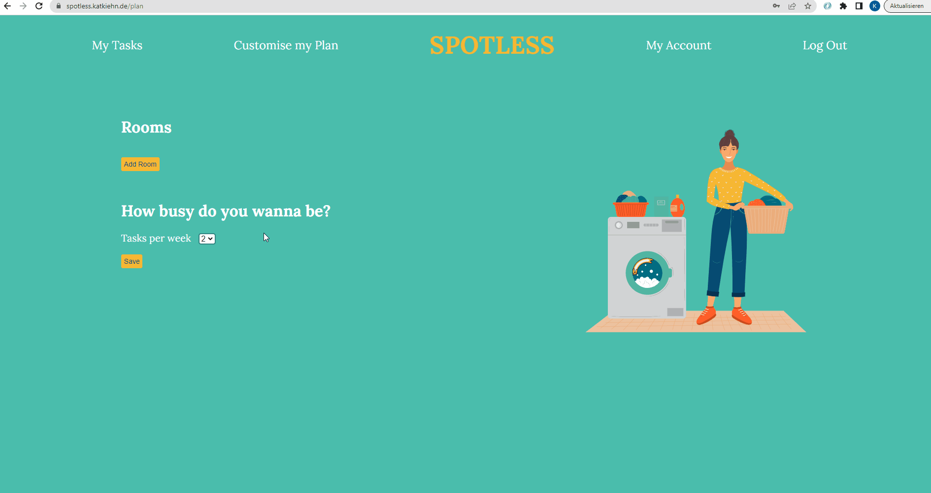 GitHub - katkiehn/spotless: Website assigning cleaning tasks, made with React