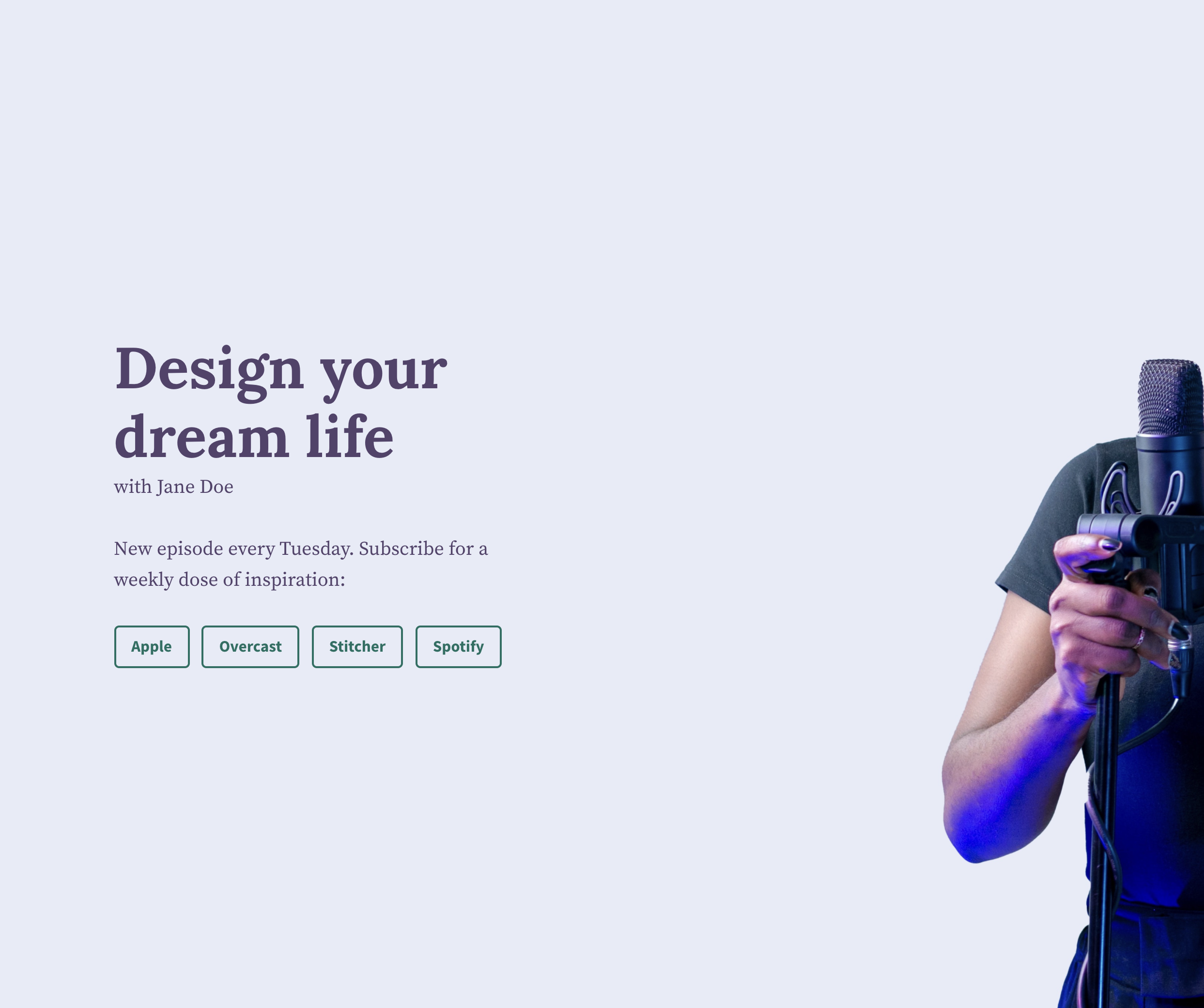 Podcast hero · Issue #79 · Automattic/blockpatterns · GitHub