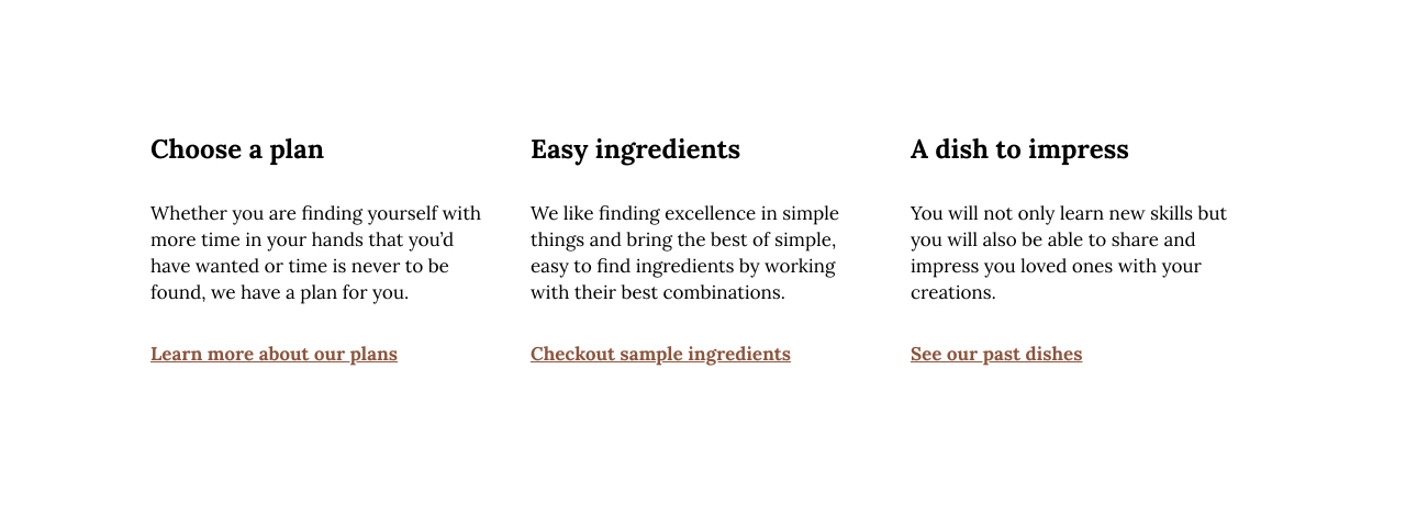 Three Column Text and Links · Issue #90 · Automattic/blockpatterns · GitHub