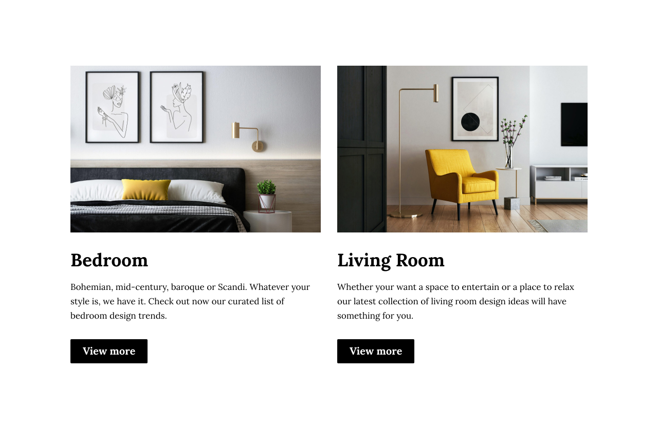 Two Images, Text, and Buttons · Issue #103 · Automattic/blockpatterns · GitHub