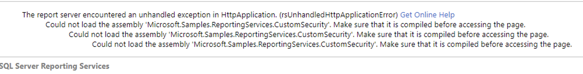 Custom Security Sample for SSRS 2019 - Could not load the assembly. Make sure that it is ...
