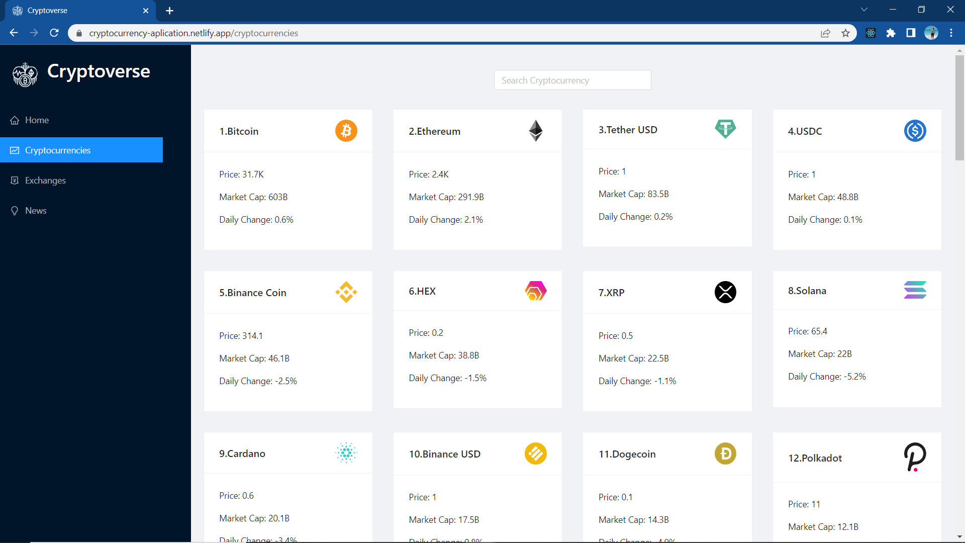 GitHub - srAndrii/cryptocurrency-app