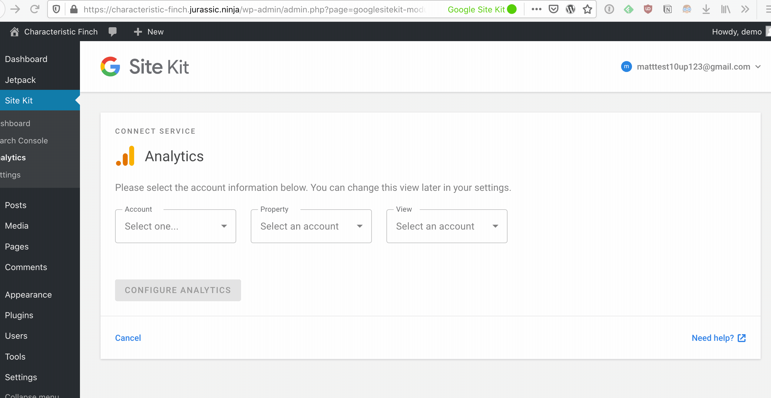 GA Error during setup: Cannot read property 'length' of null · Issue #1039 · google/site-kit-wp ...