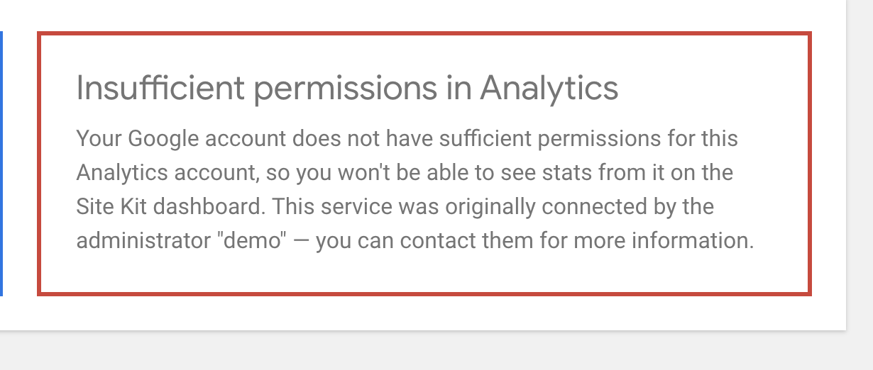 Improve error message for insufficient Google service permissions ...