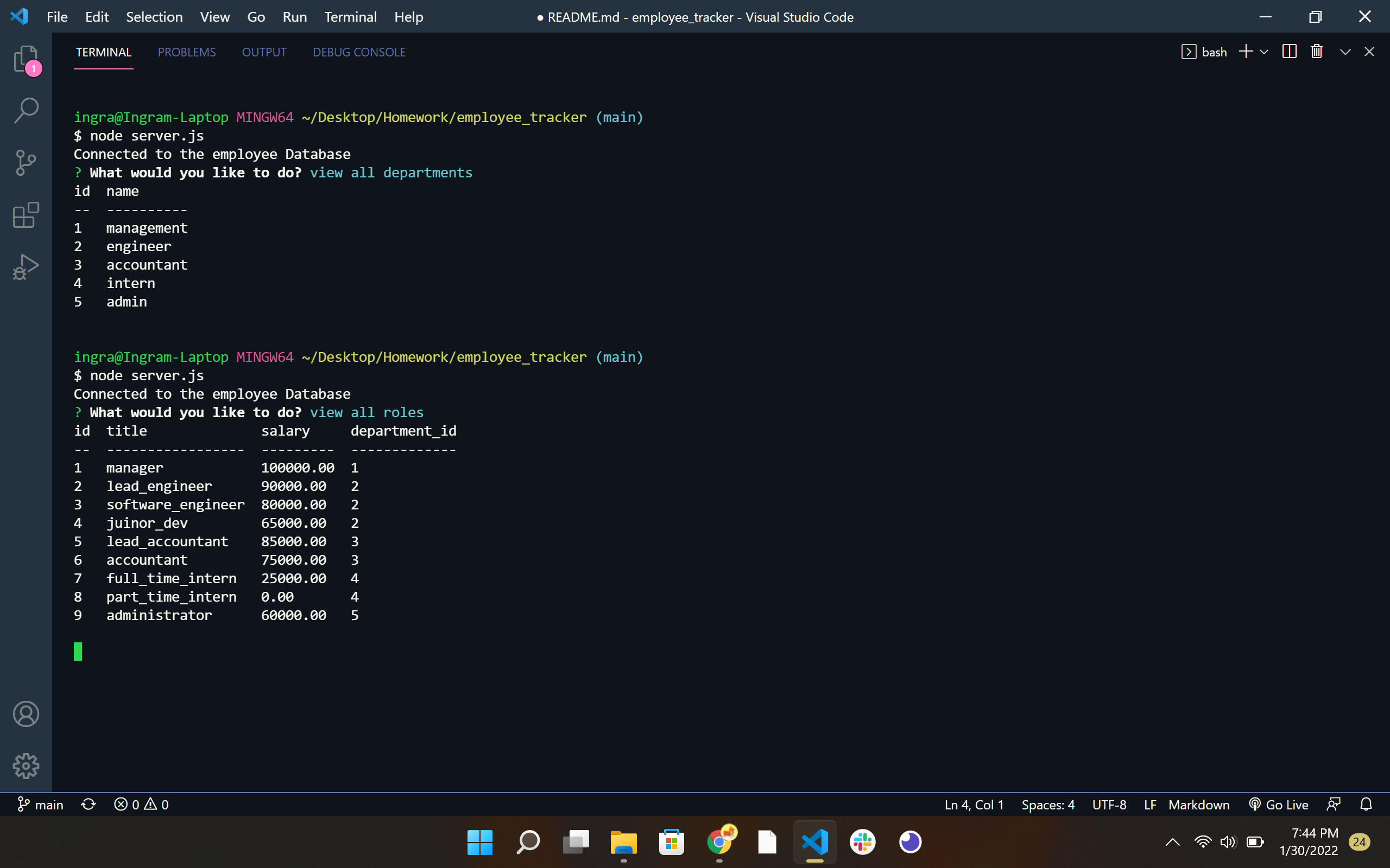 GitHub - ingramwd/employee_tracker: This is the repo for module 12: SQL ...