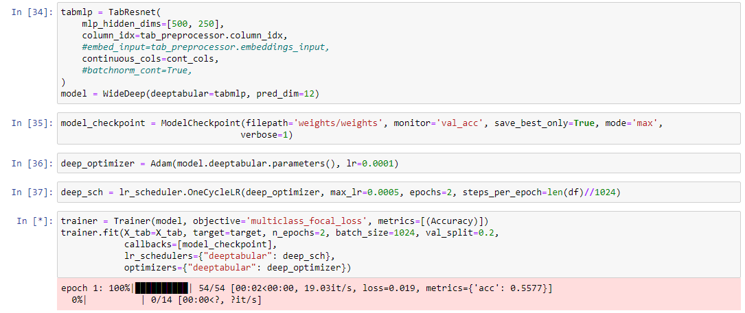 ModelCheckpoint save_best_only not working · Issue #64 · jrzaurin/pytorch-widedeep · GitHub