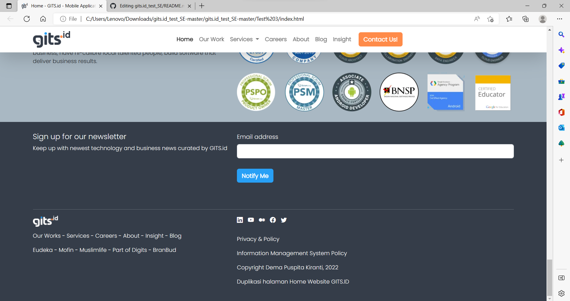 GitHub - demapuspita/gits.id_test_SE