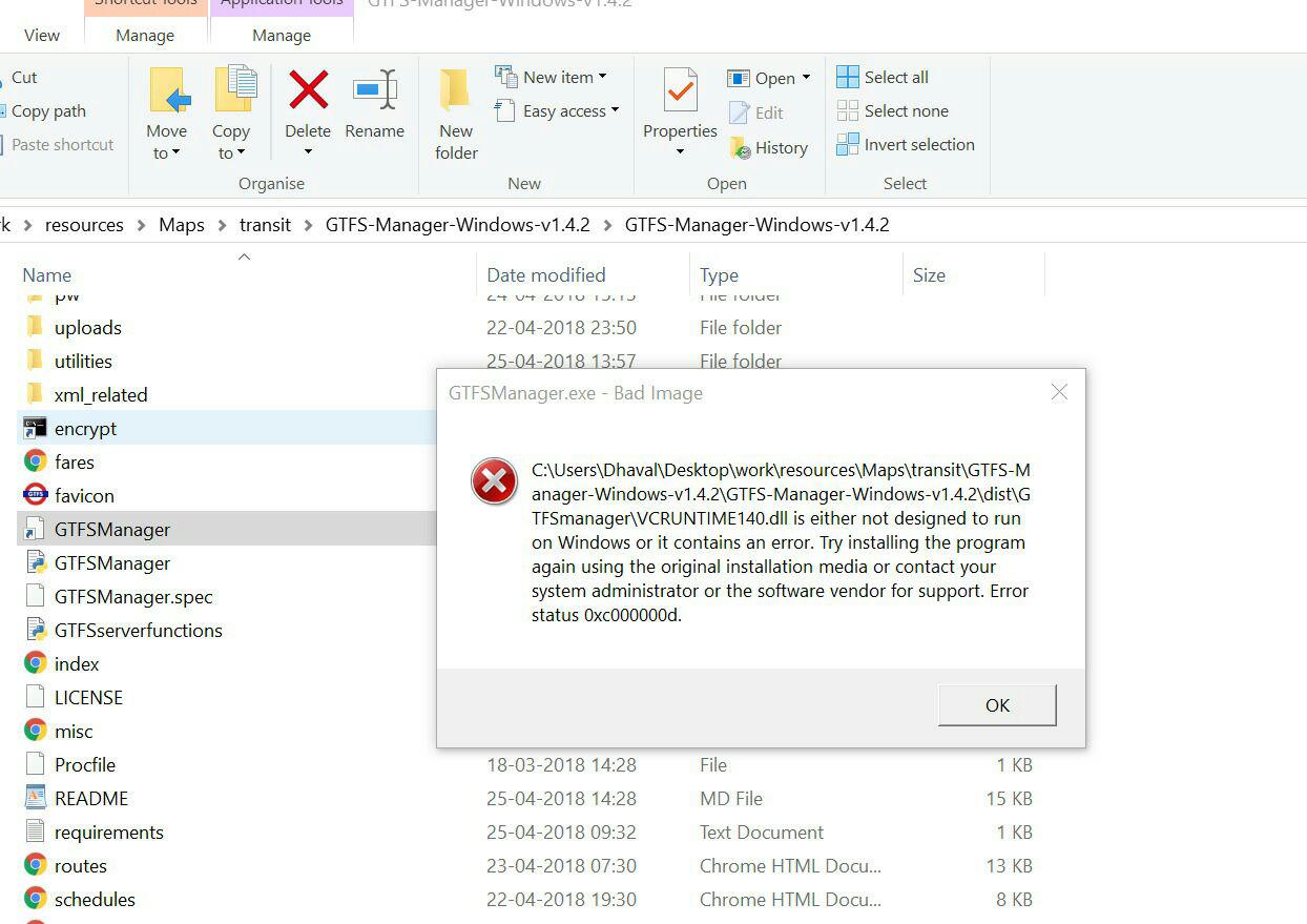 Standalone failing on Windows 10 64-bit · Issue #78 · WRI-Cities/static-GTFS-manager · GitHub