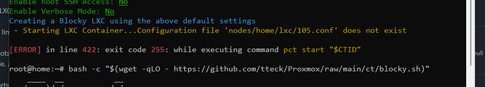 Error Installing Blocky Lxc · Issue 1232 · Tteckproxmox · Github