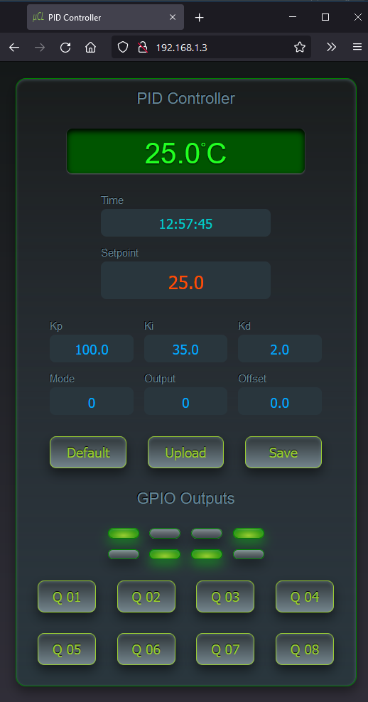 Github Mail87523ucontrollerlab Pid Controller Esp32 Async Webserver Websocket Json Pid