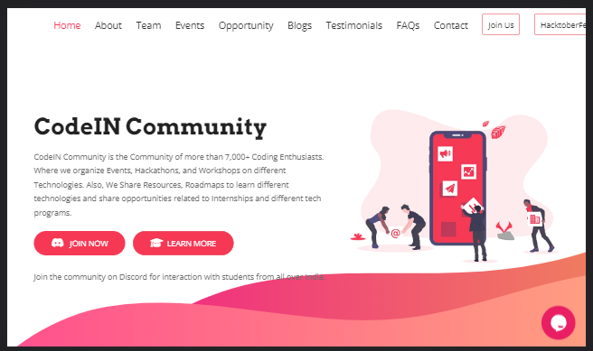 Navbar HacktoberFest2022 li · Issue #348 · SauravMukherjee44/CodeIN-Community-Website · GitHub