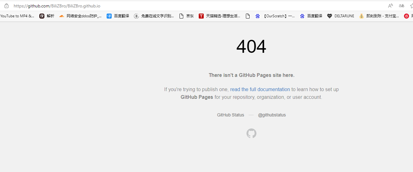 Githubi Try To Visit Bilizbro Site Not Found Error