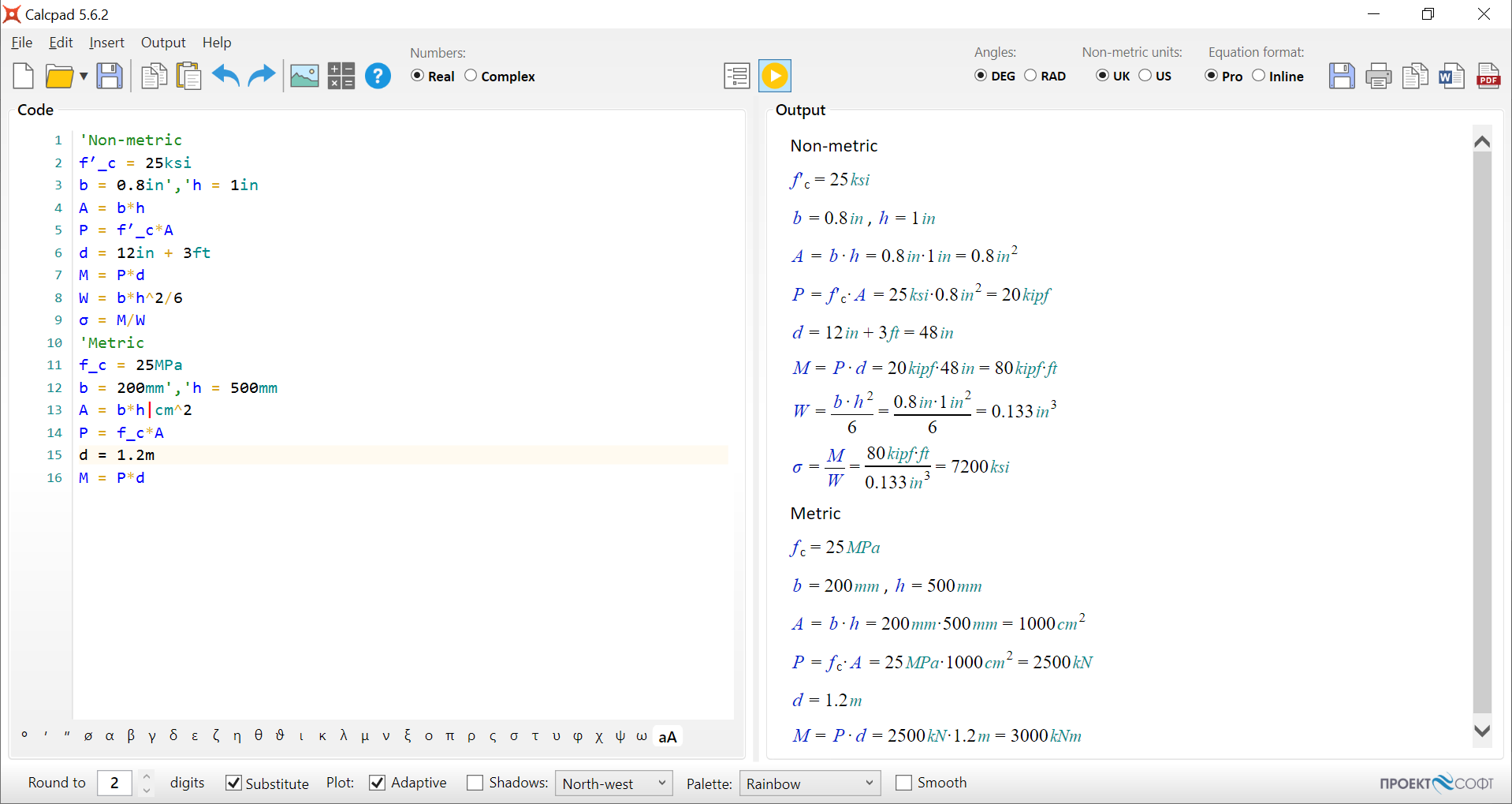 rewriting variable units · Issue #10 · Proektsoftbg/Calcpad · GitHub