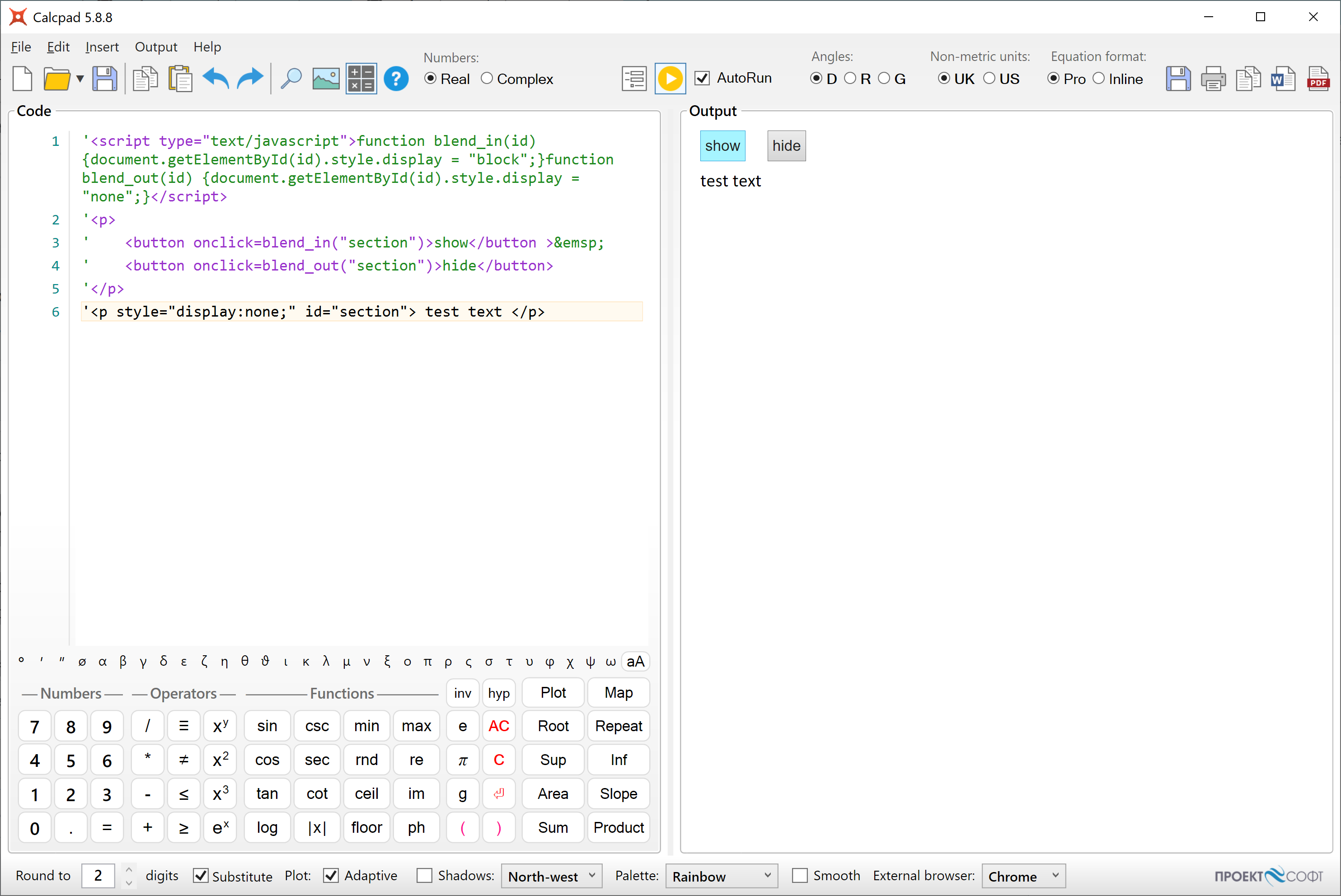 JS function results in Error · Discussion #86 · Proektsoftbg/Calcpad · GitHub
