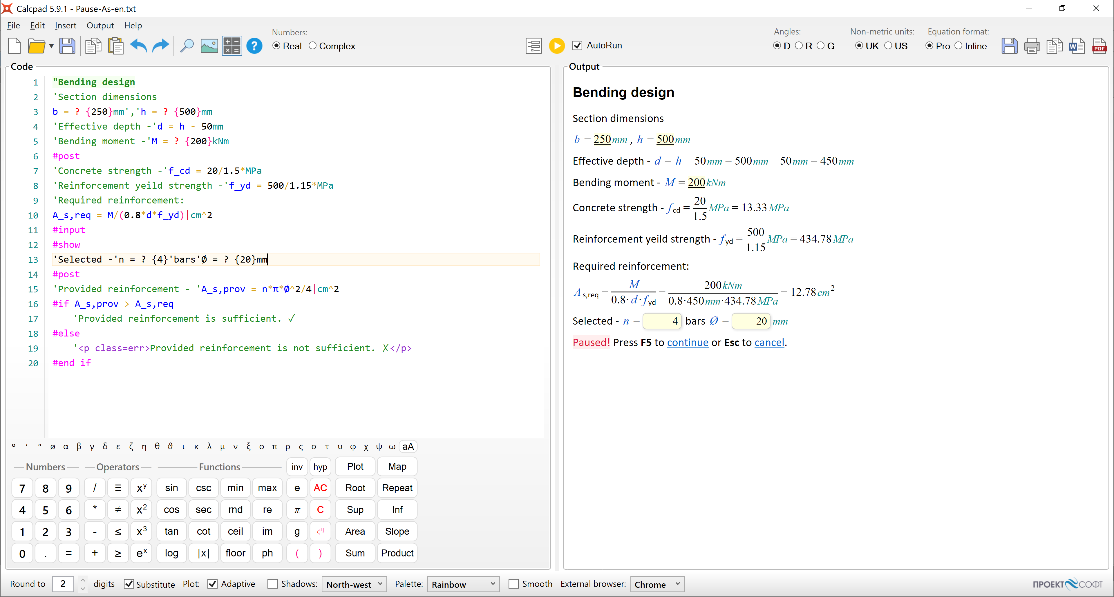 Calcpad version 5.9.1 · Proektsoftbg Calcpad · Discussion #109 · GitHub