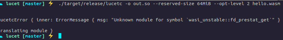 Error with DlModule · Issue #287 · bytecodealliance/lucet · GitHub
