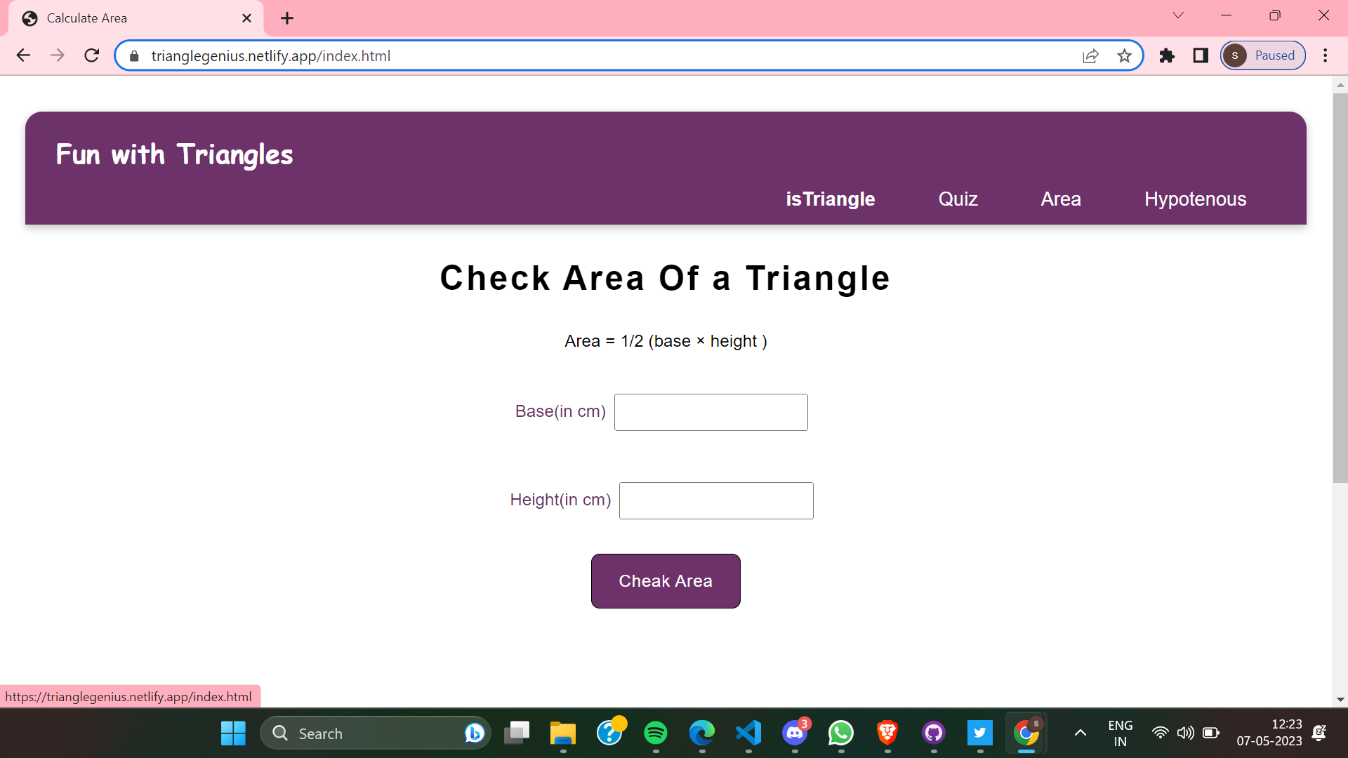 GitHub - swathiisb/fun-with-triangles