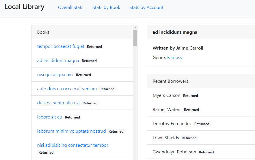 GitHub - IsraelVillela/LibraryProject: Your neighborhood has decided to put together a local ...