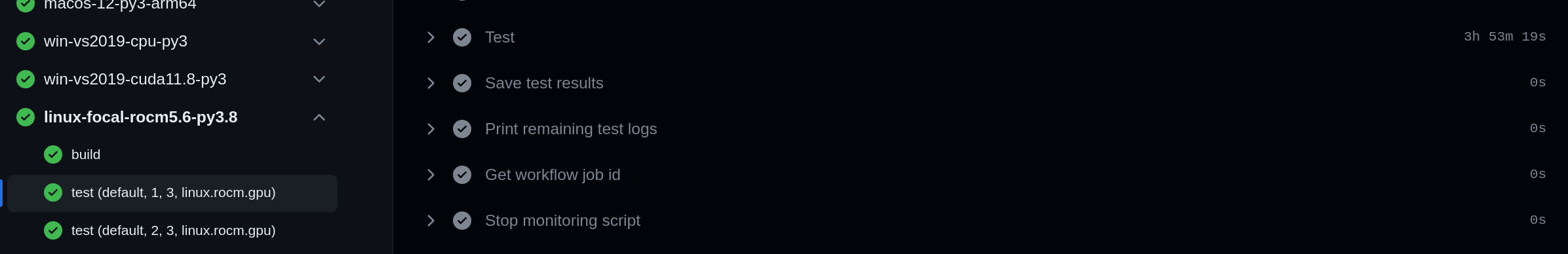 CI: rocm `(default, 1, 3, linux.rocm.gpu)` is very slow · Issue #110181 · pytorch/pytorch · GitHub