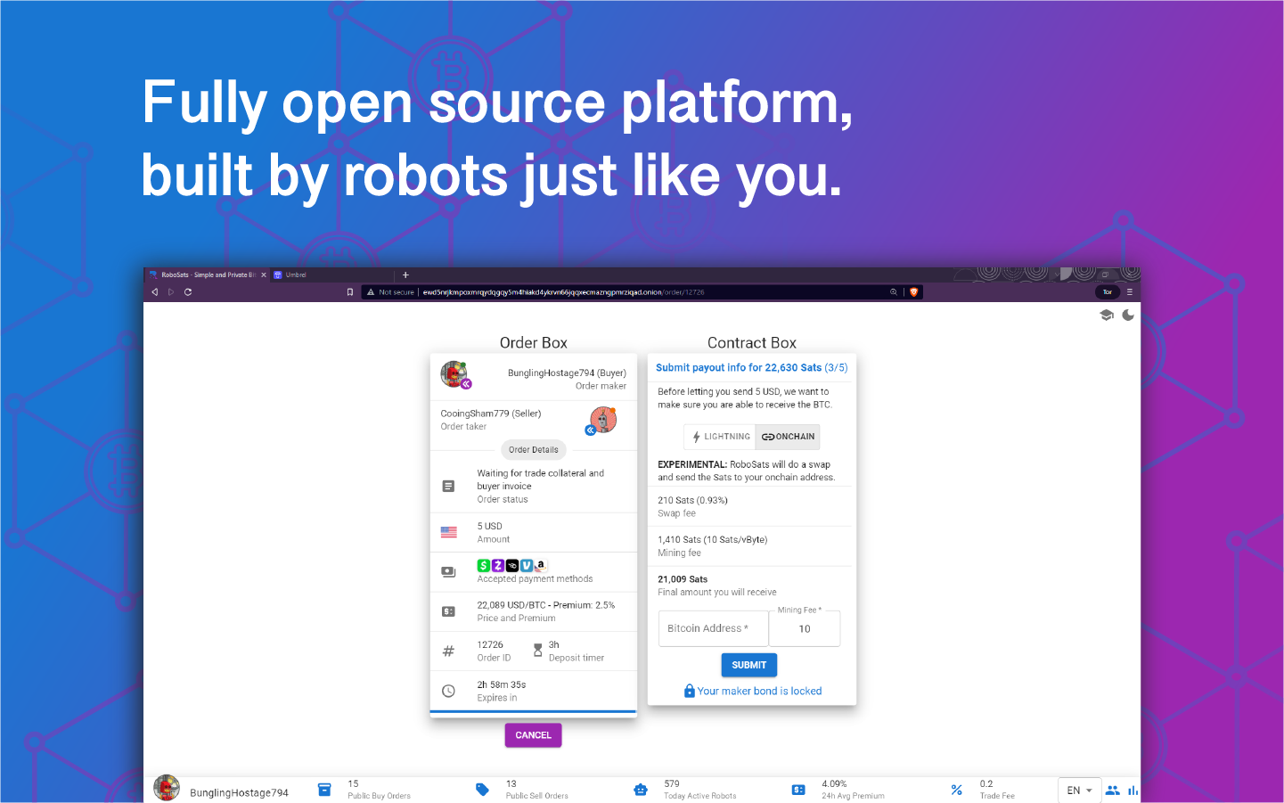 App submission: RoboSats by Reckless-Satoshi · Pull Request #122 · getumbrel/umbrel-apps · GitHub