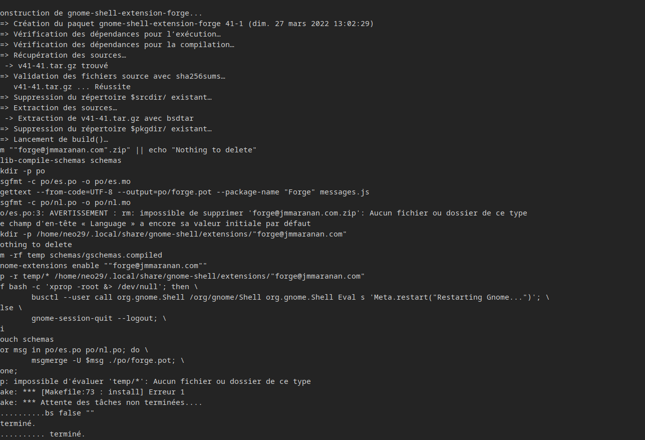 Can´t build from AUR · Issue #116 · forge-ext/forge · GitHub