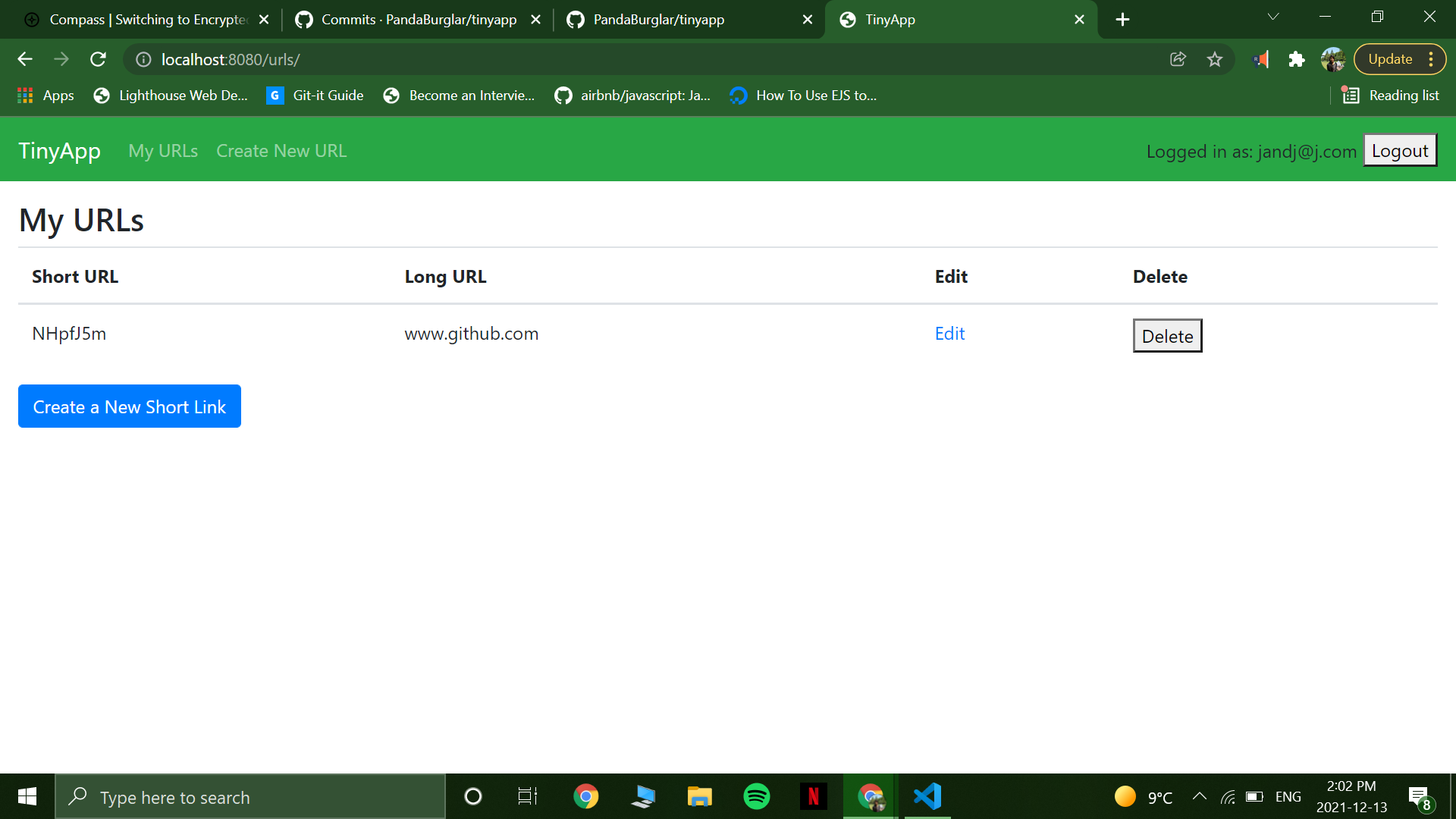 GitHub - PandaBurglar/tinyapp