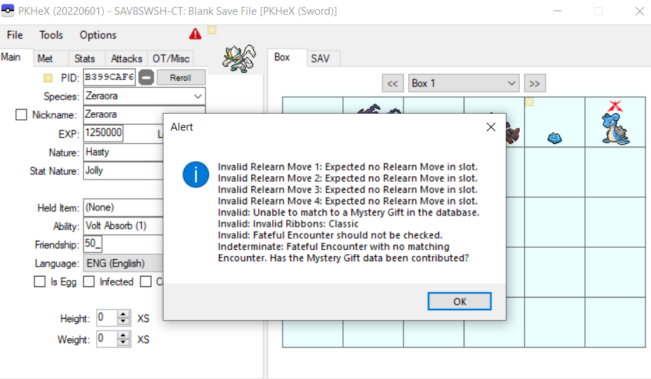 Zeraora · Issue #3526 · kwsch/PKHeX · GitHub