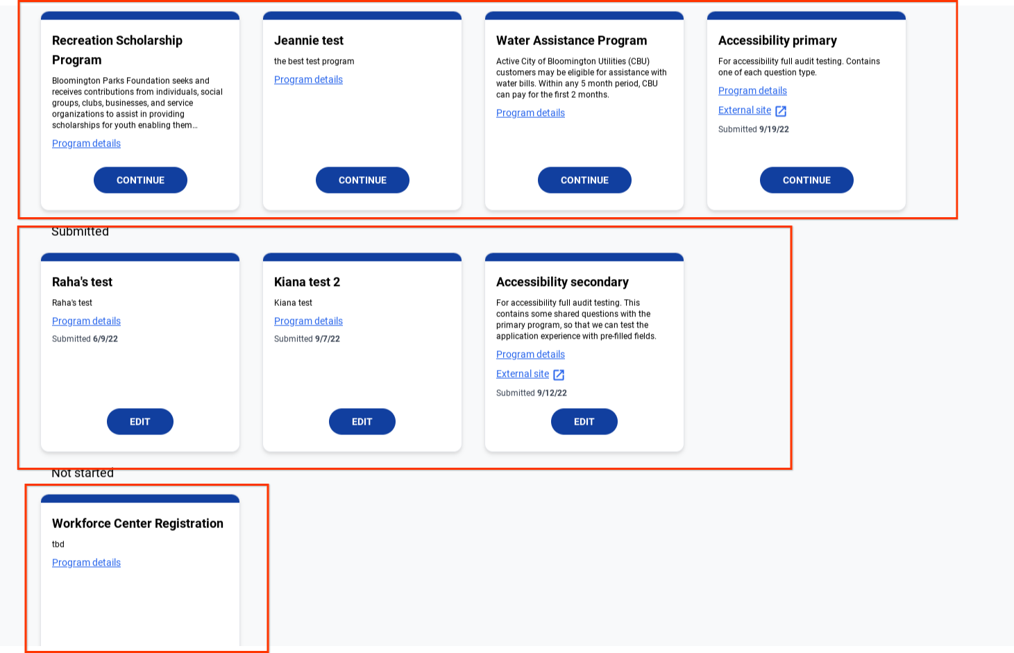 (WCAG 2.1) Identify "In progress", "Submitted", and "Not started" sections to screenreader users ...