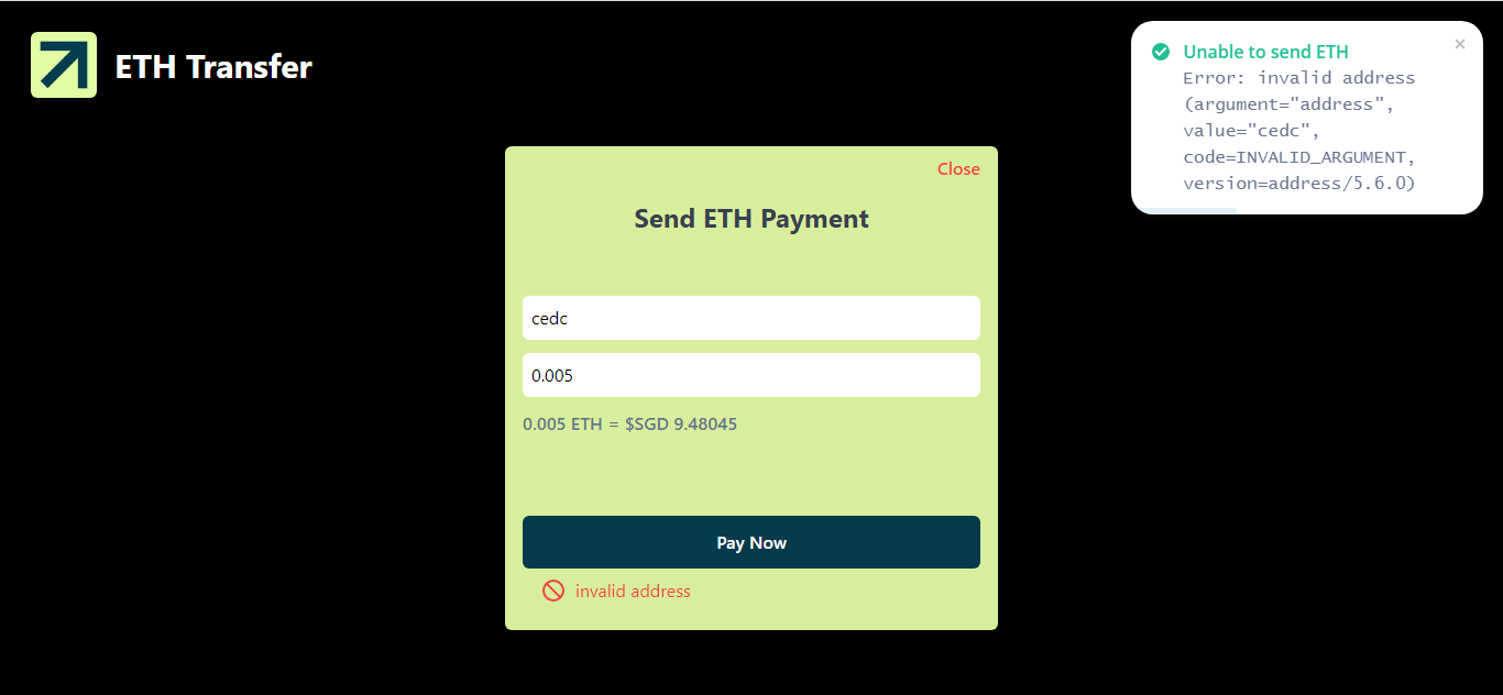 GitHub - JaydenTeoh/ETH-transfer-form: Functional form which allows ...
