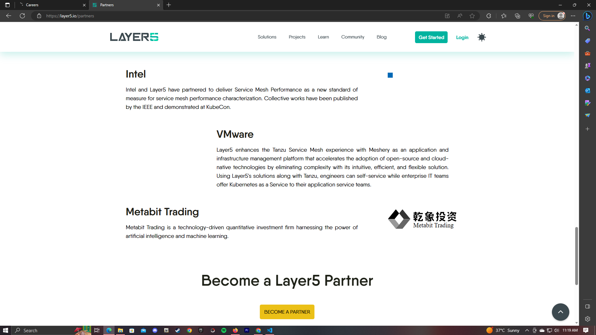 [Bug]: Partners Brand Logos are not visible in light theme · Issue #4375 · layer5io/layer5 · GitHub