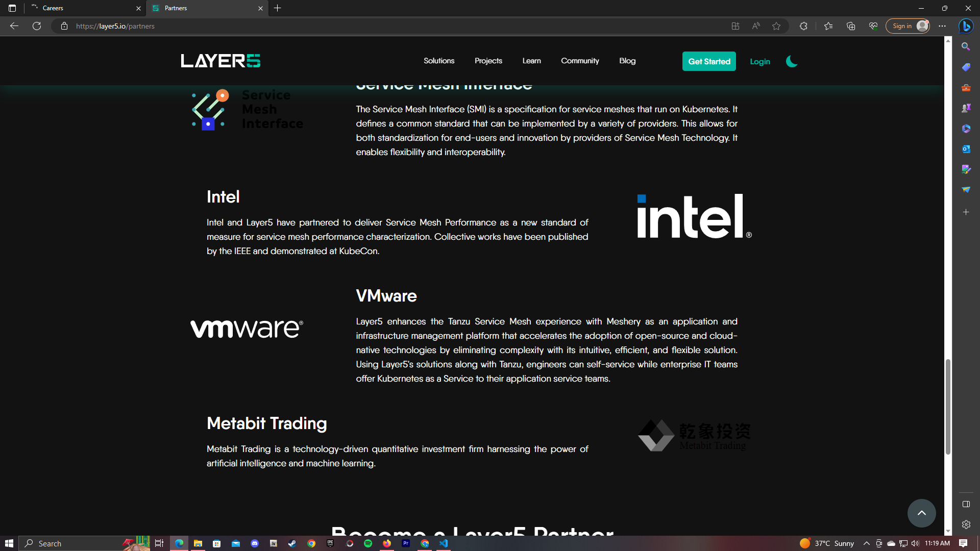 [Bug]: Partners Brand Logos are not visible in light theme · Issue #4375 · layer5io/layer5 · GitHub