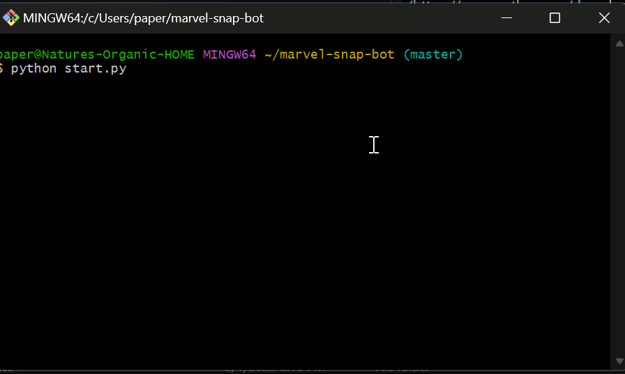 Help with installation guide · AdriaGual marvel-snap-bot · Discussion ...