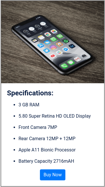 GitHub - charani013/MobileSpecificationsPage-html-css